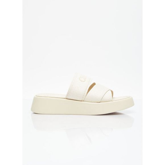 CHLOÉ | Shoes | Chlo Logo Embroidery Platform Slides | Poshmark